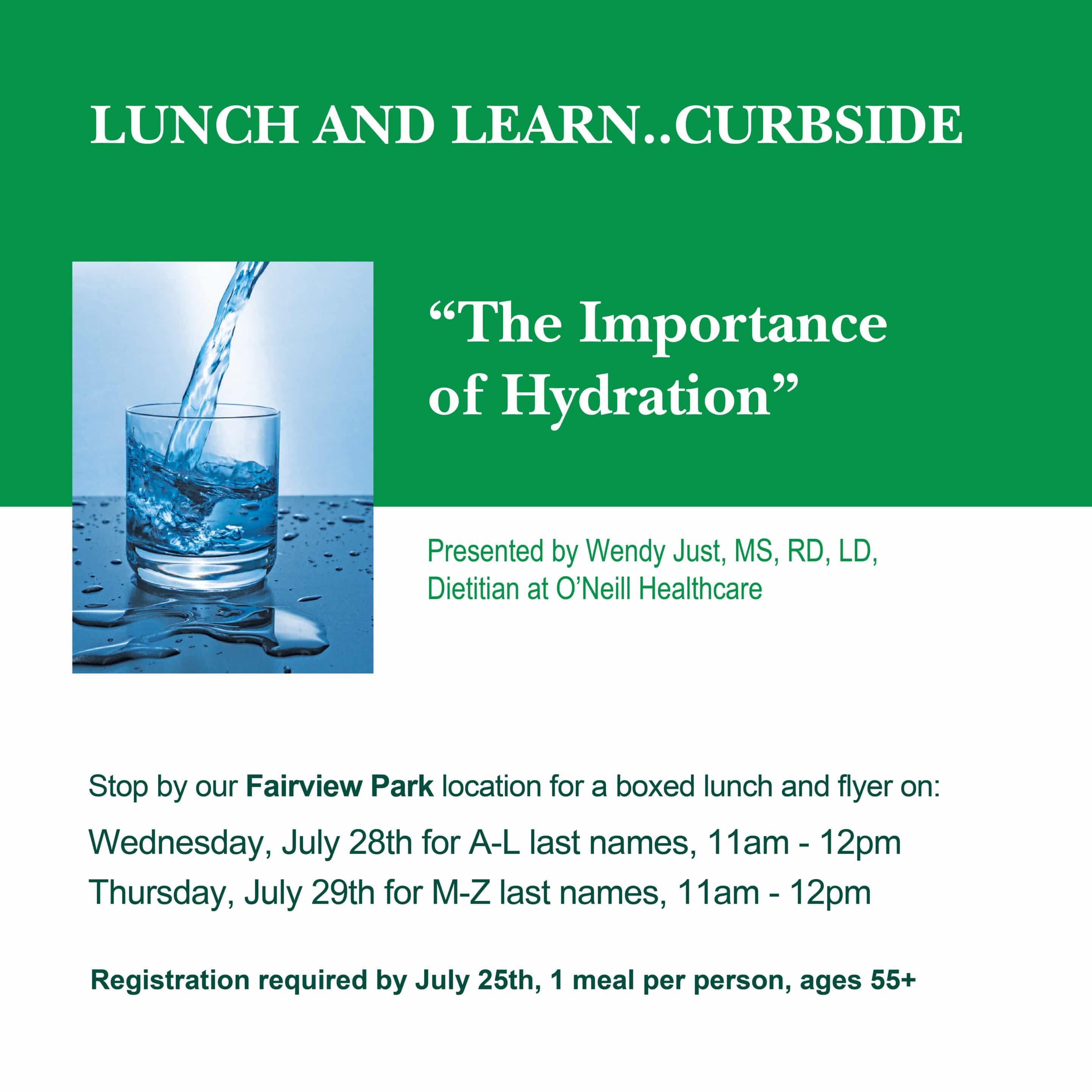 The Importance of Hydration! - O'Neill Healthcare