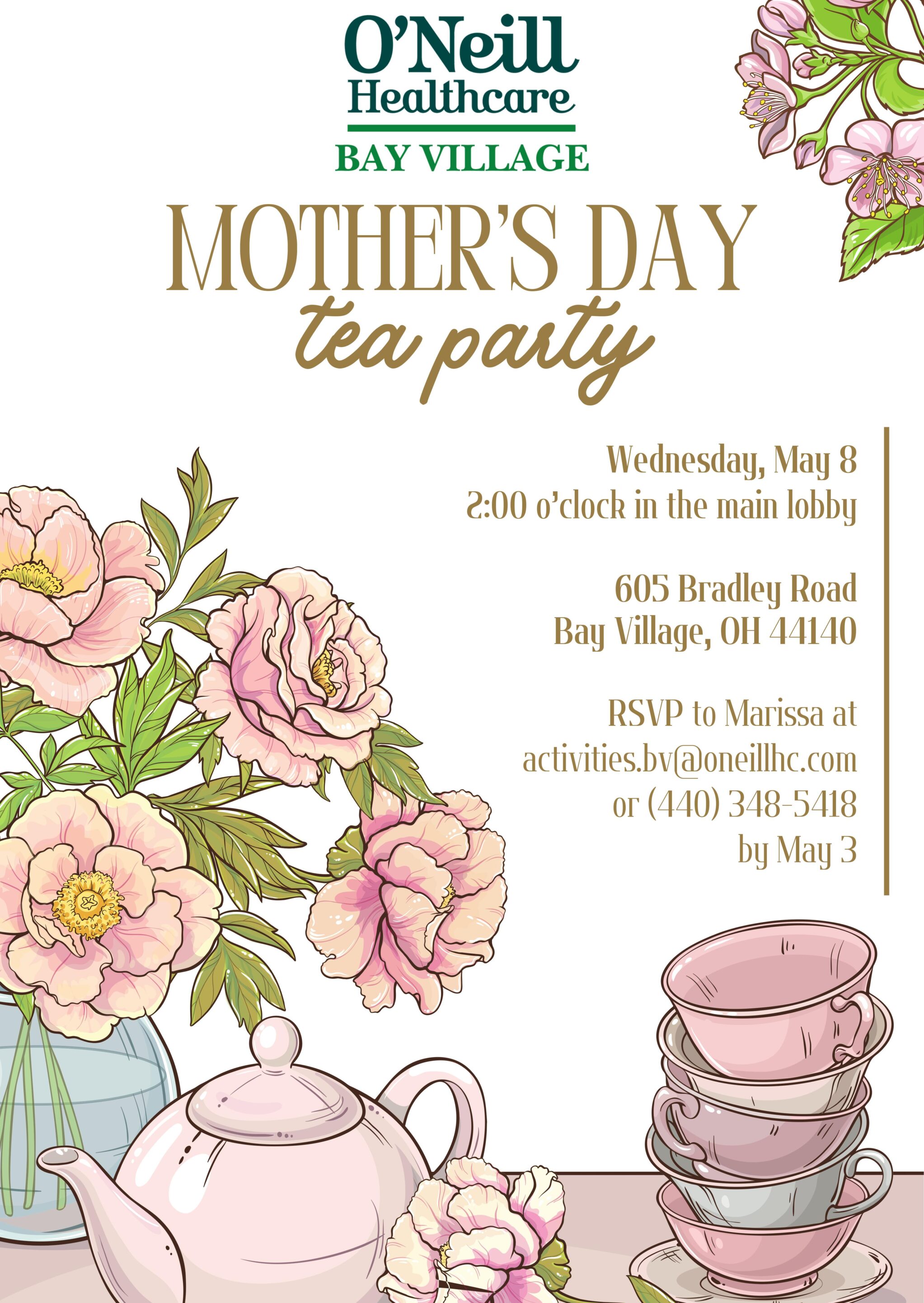 Mother's Day Tea Party - O'Neill Healthcare